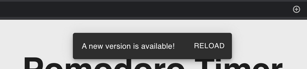 PWA Update Notification with Create React App | Felix Gerschau